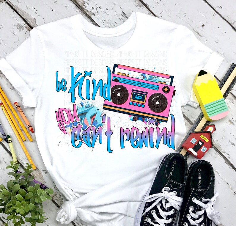 Be Kind You Can't Rewind Kindness Graffiti Cassette Tape | Etsy