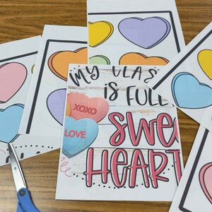 FREEBIE DIY Printable Jumbo Valentine's Day My Class is Full of ...