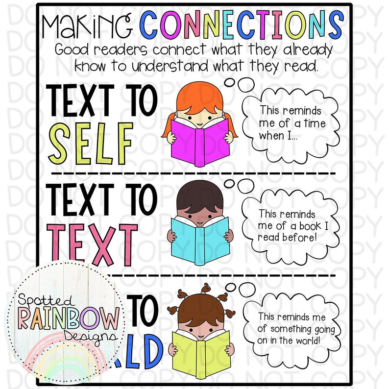 DIY Printable Traceable Anchor Chart Template Jumbo Making Connections ...