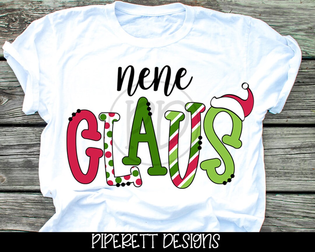 Nene Claus Grandma Christmas Clipart PNG Digital Download Sublimation ...
