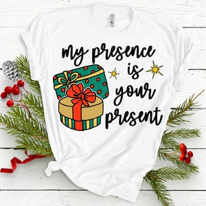 My Presence is Your Present Merry Christmas Funny Clipart PNG Digital ...