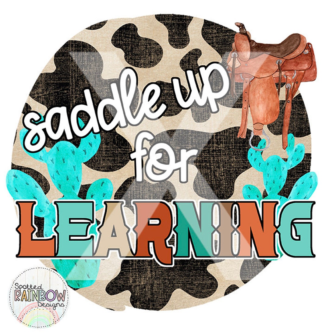 Saddle up for Learning Western Cow Print Aztec Theme Classroom Shirt ...