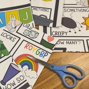 DIY Printable Traceable Jumbo Anchor Chart Template Adjectives Language ...