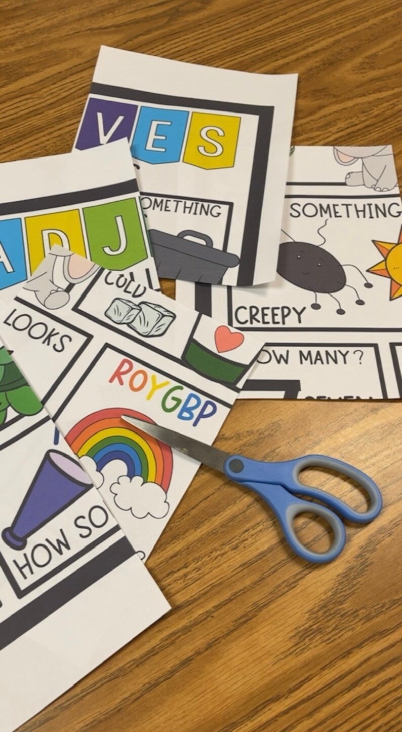 DIY Printable Traceable Jumbo Anchor Chart Template Adjectives | Etsy