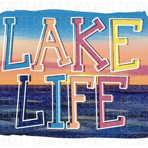 Lake Life Junkie Water Sun Lake Time Lake Life Clipart PNG Digital ...
