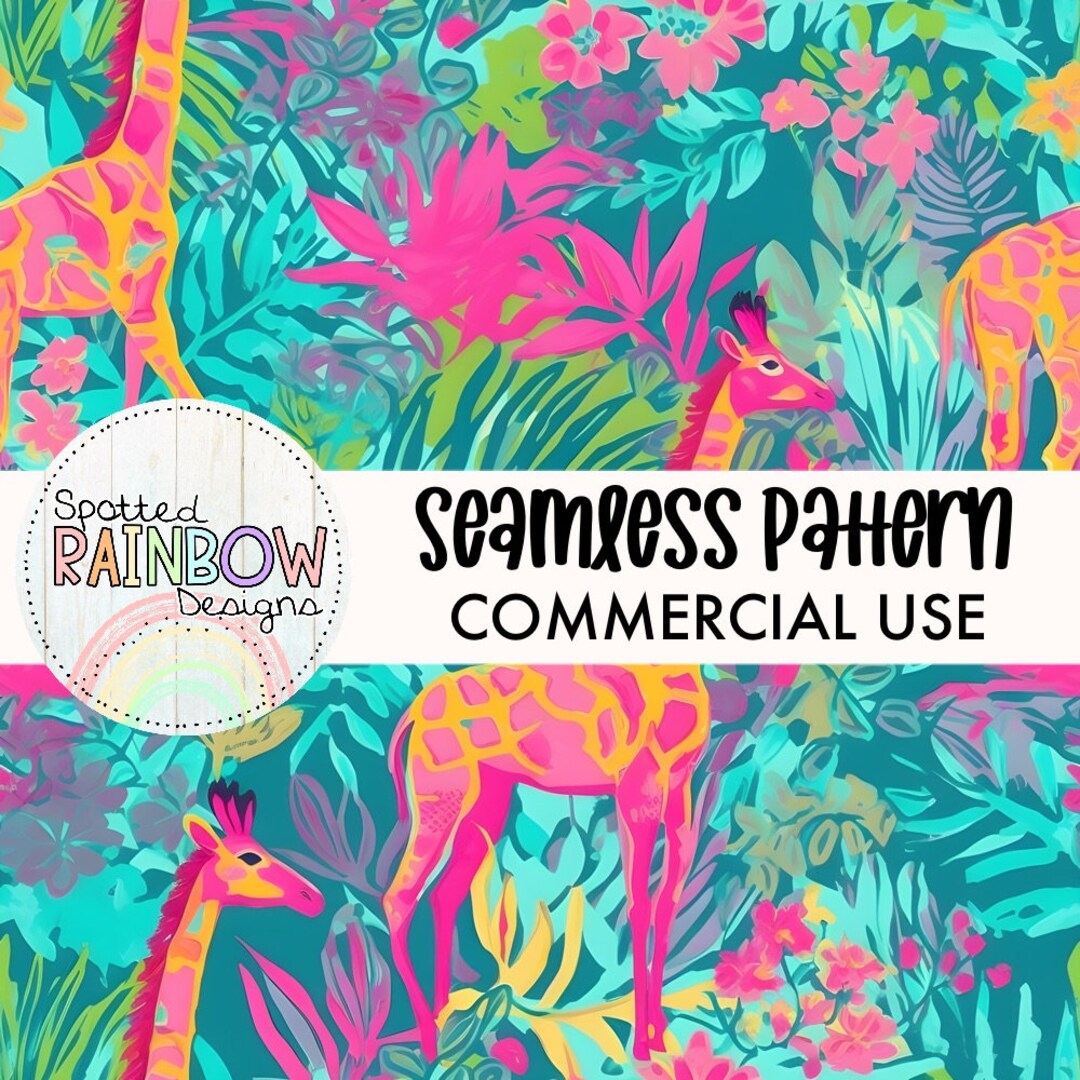 COMMERCIAL USE Preppy Colorful Seamless Pattern Digital Paper ...