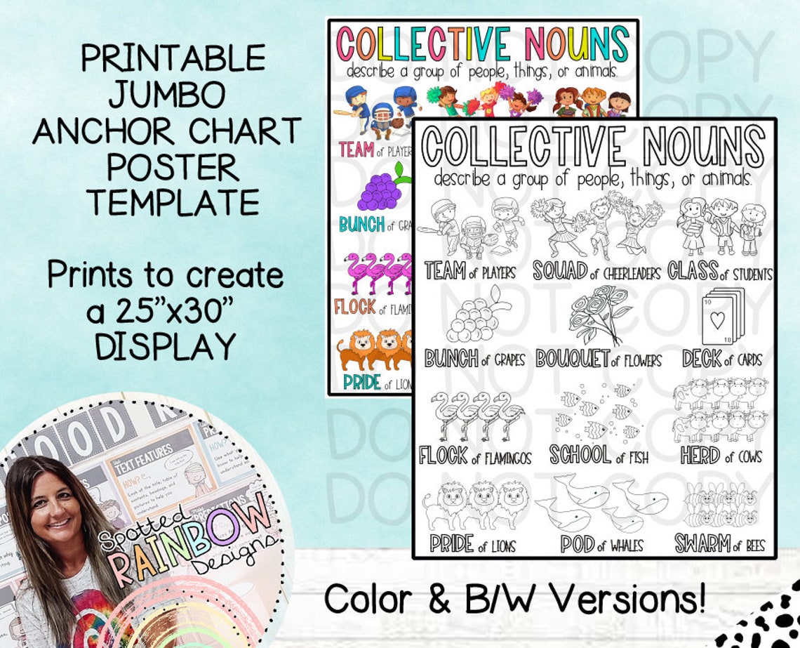 DIY Printable Traceable Anchor Chart Template Jumbo Collective - Etsy