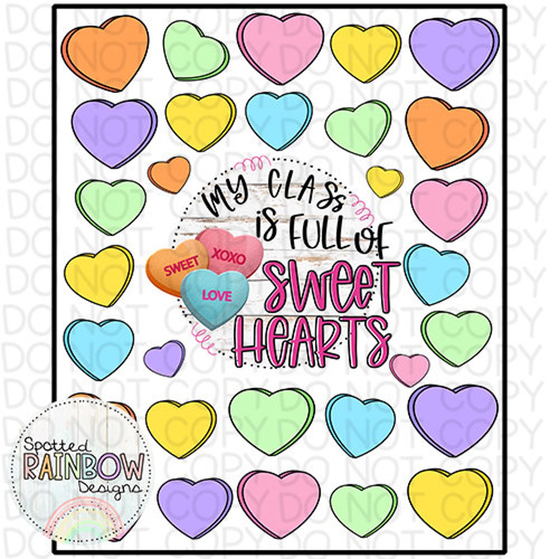 FREEBIE DIY Printable Jumbo Valentine's Day My Class is - Etsy