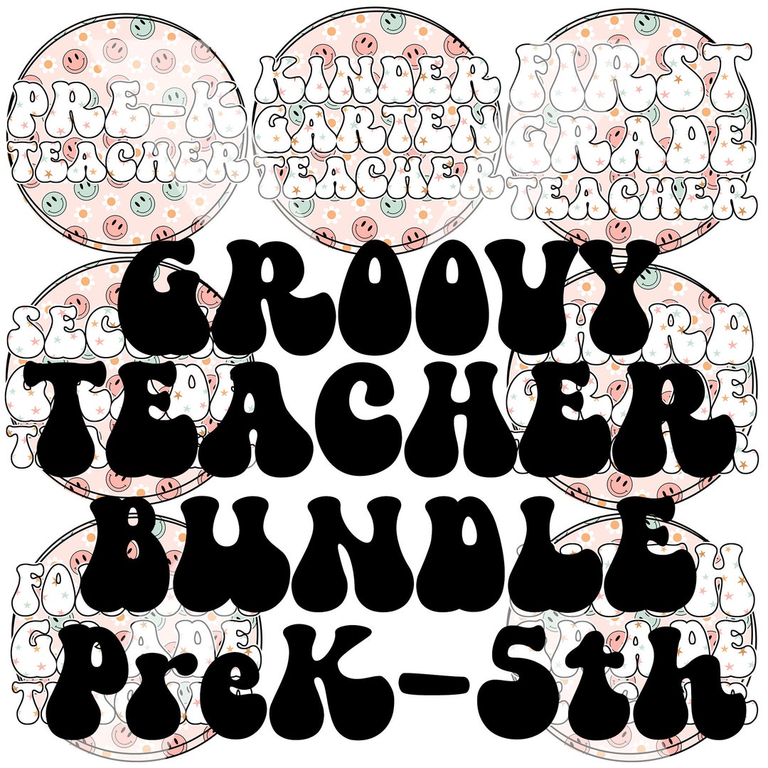 BUNDLE Prek-5th Teacher Grade Level Groovy Retro 70s Classroom Theme ...