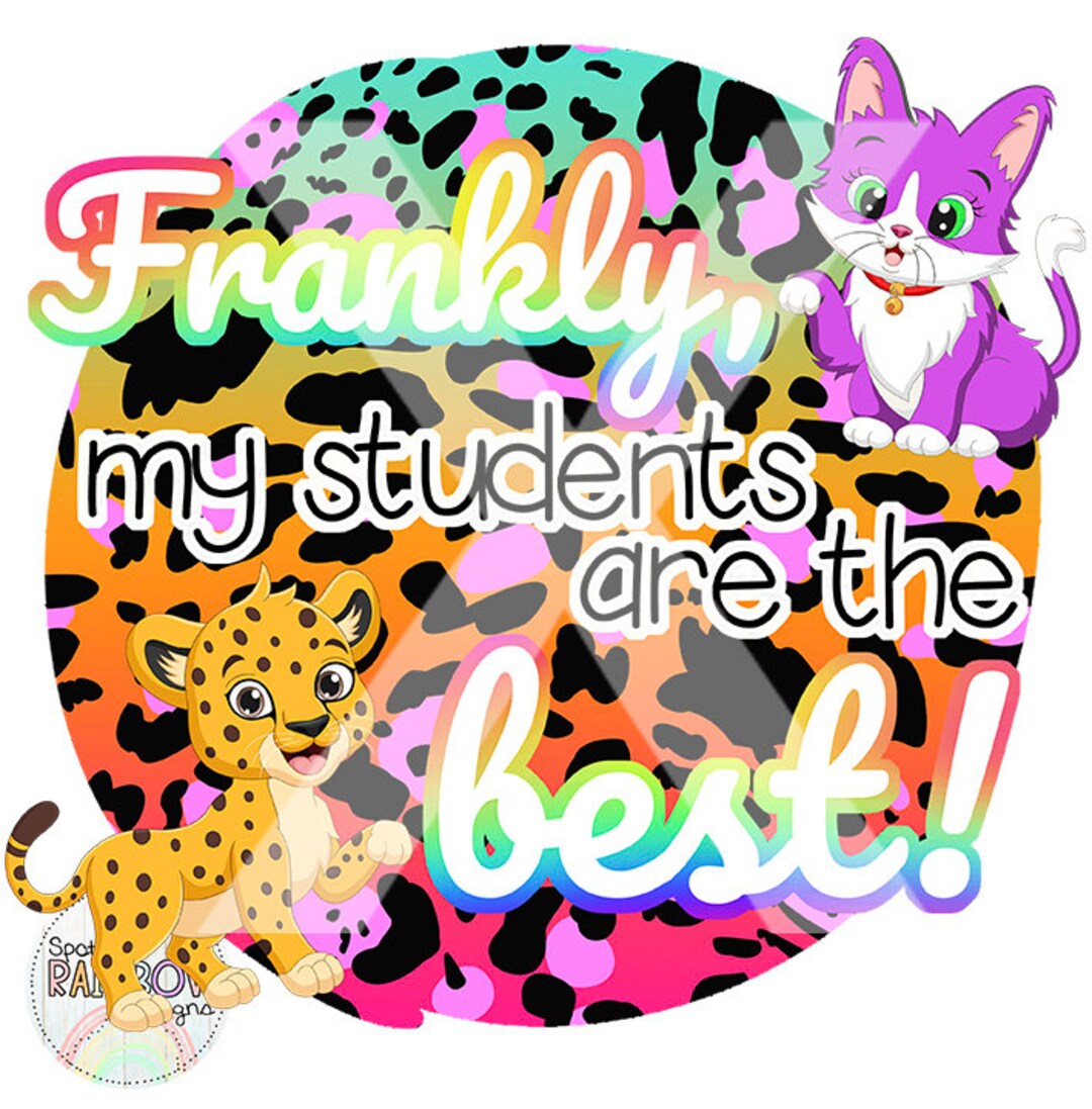 Bright Rainbow Leopard Classroom Theme Shirt Back to School Digital ...