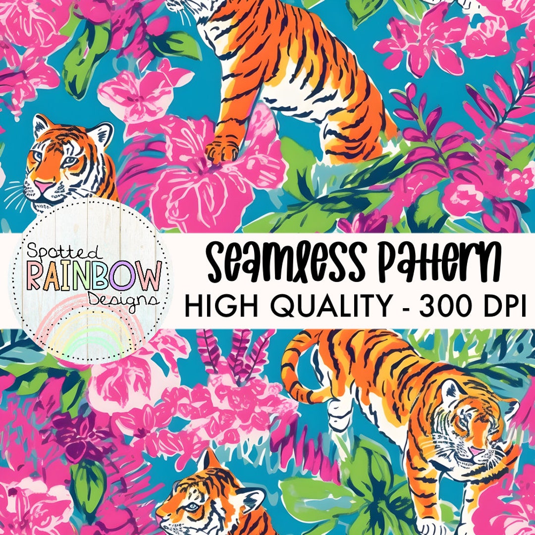 COMMERCIAL USE Preppy Colorful Seamless Pattern Digital Paper ...