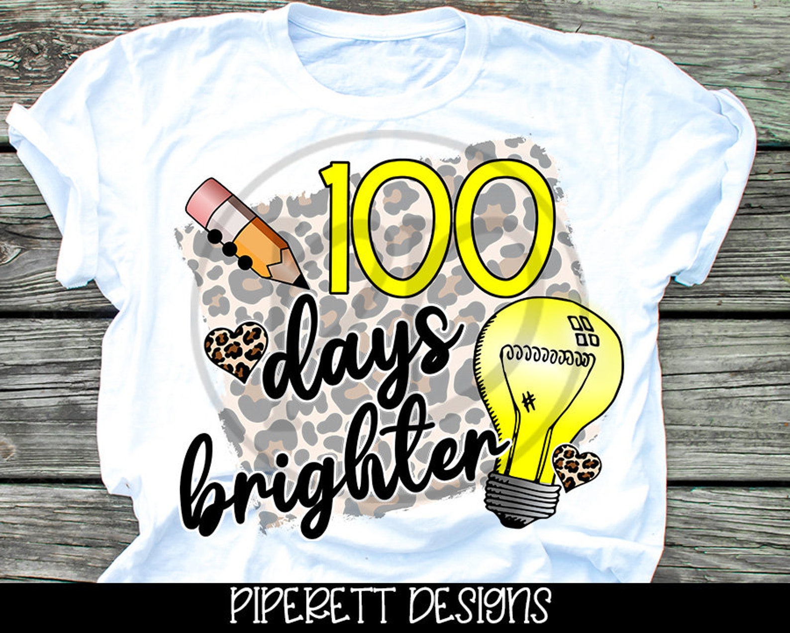 100 Days of School Brighter Light Bulb Pencil Teacher Students - Etsy