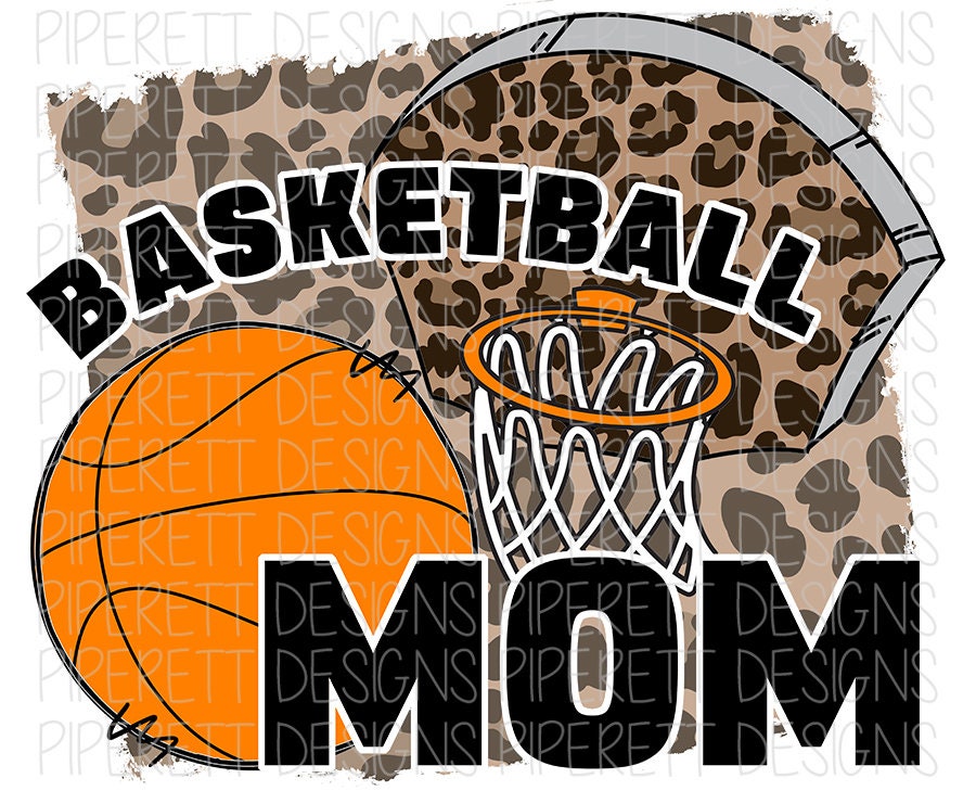 Basketball Mom Leopard Cheetah Print Digital Design Download | Etsy