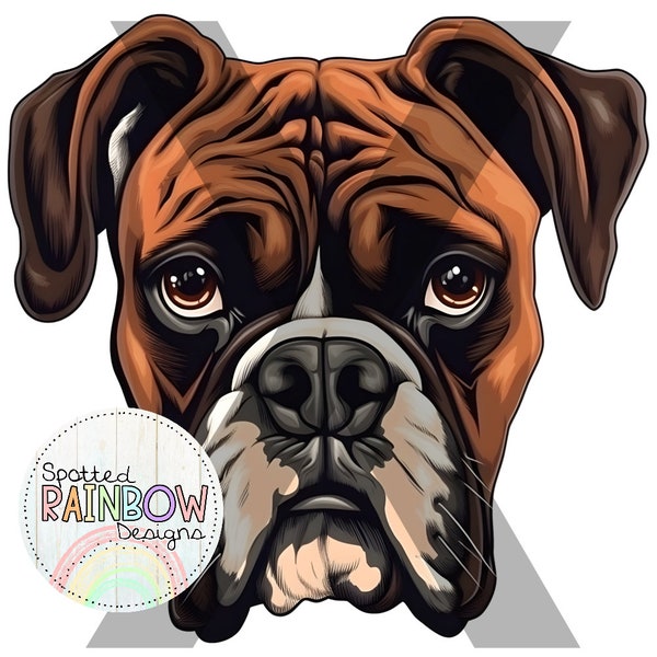 Boxer Dog Art - Etsy