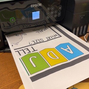 DIY Printable Traceable Jumbo Anchor Chart Template Adjectives Language ...