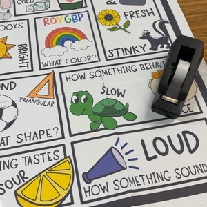 DIY Printable Traceable Jumbo Anchor Chart Template Adjectives Language ...