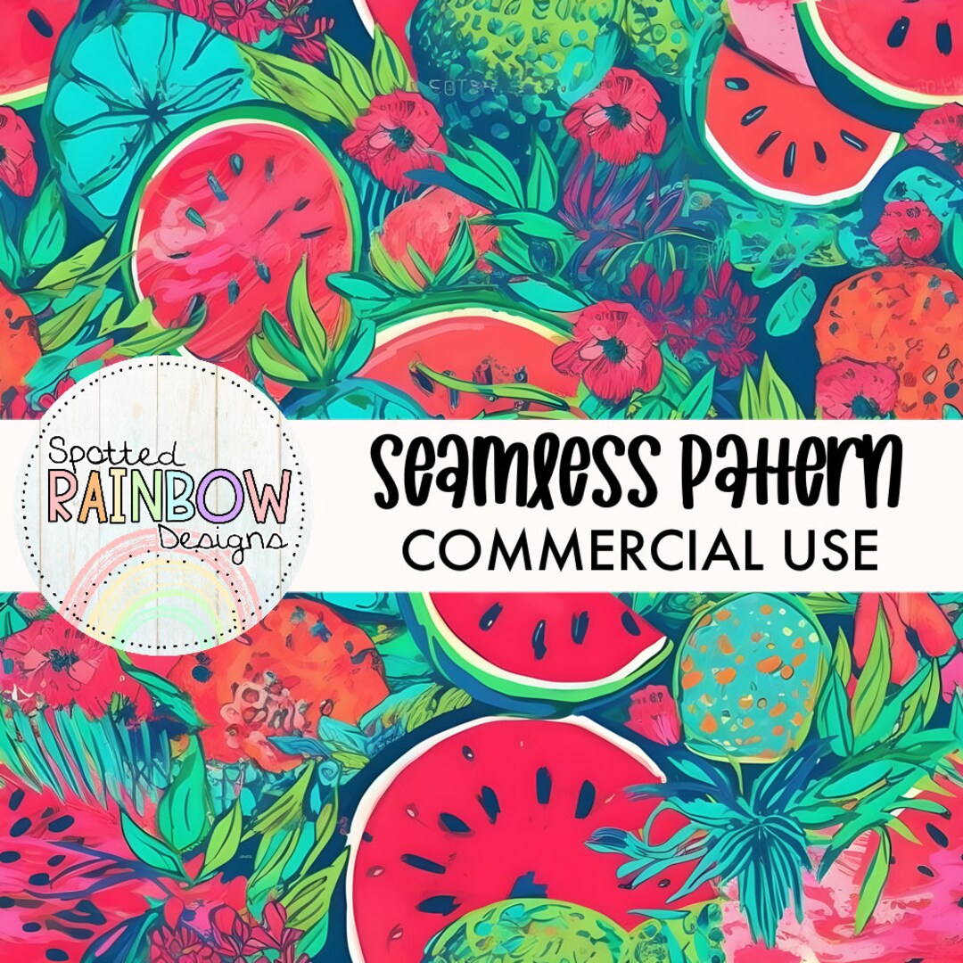 COMMERCIAL USE Preppy Colorful Seamless Pattern Digital Paper ...