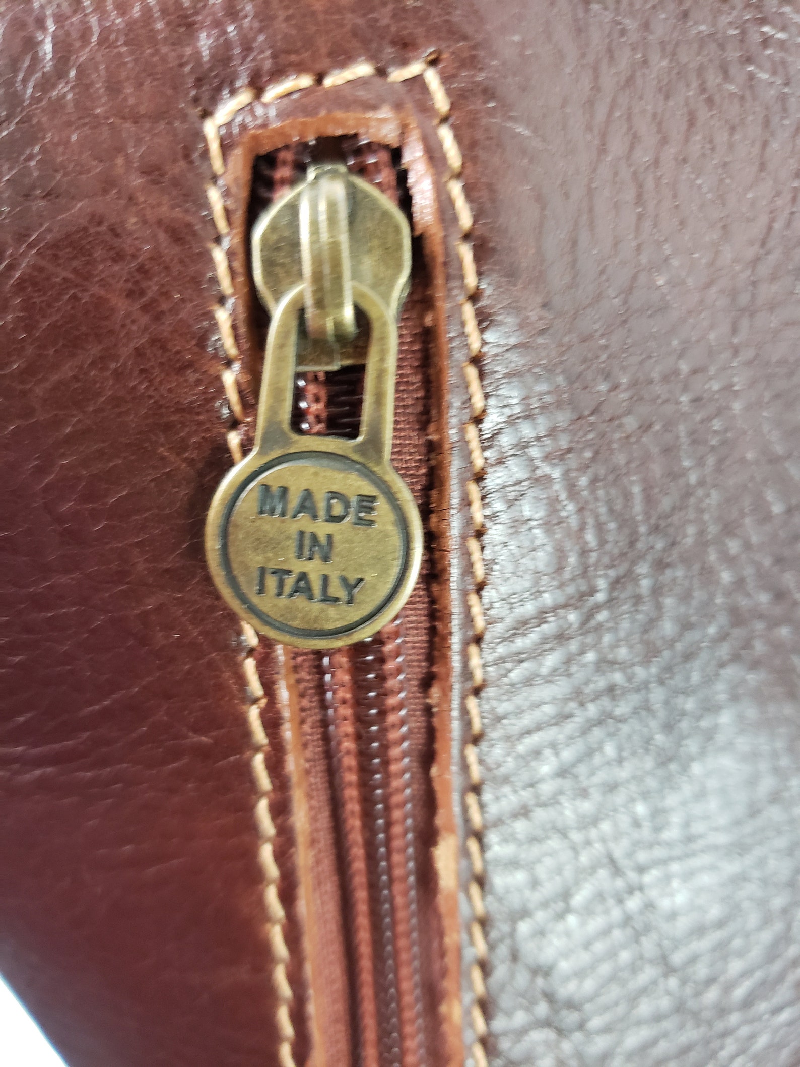 Vintage Brown Leather Backpack I Fratelli Firenzi Large Rucksack City ...