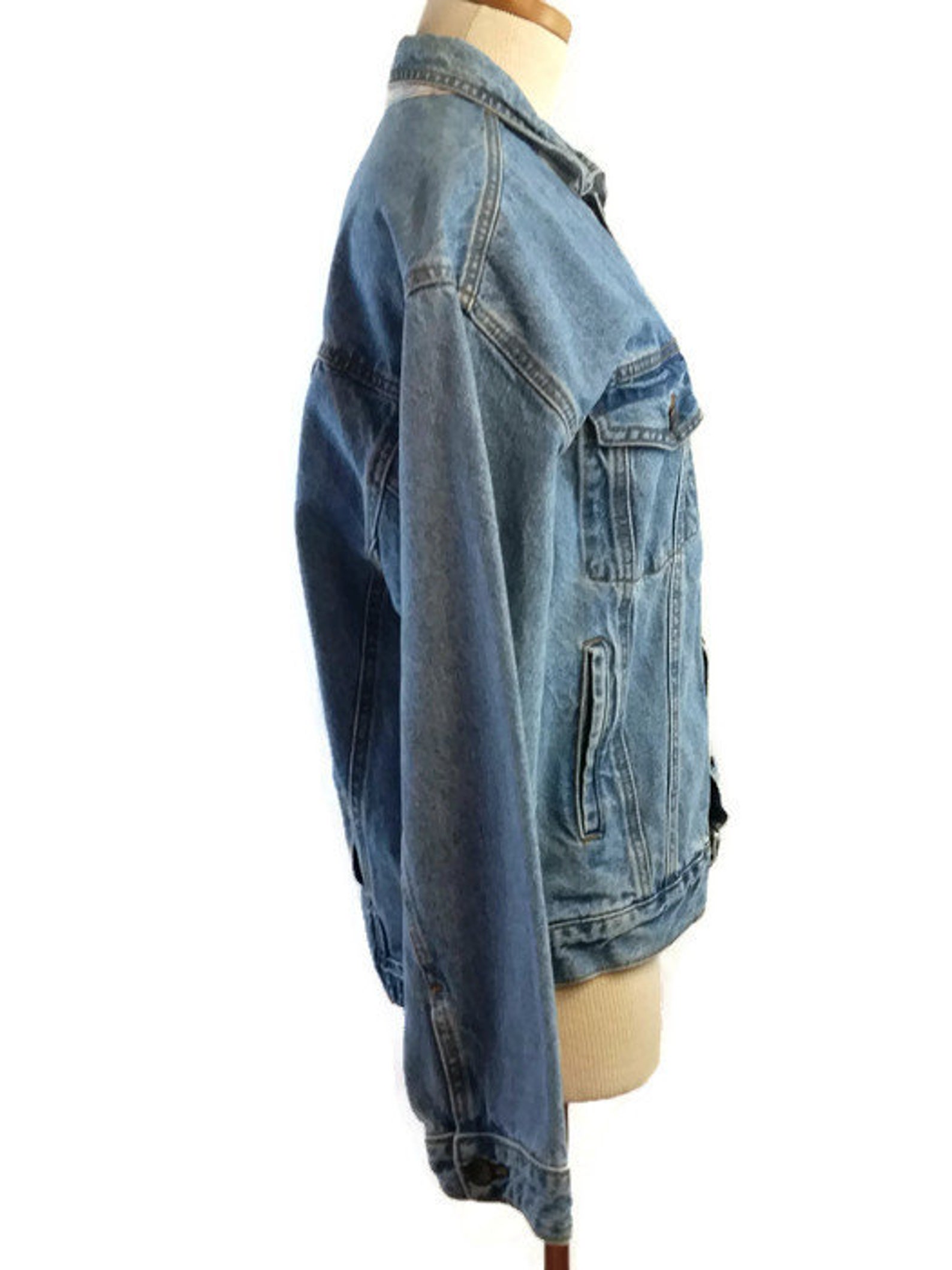 Vintage Planet Hollywood Atlanta Denim Jacket Hip Hop Trucker Club ...