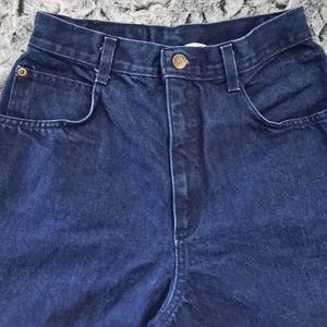 Vintage Mom High Waist Jeans HUNT CLUB Size 10 Dark Wash Straight Leg ...