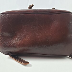 Vintage Brown Leather Backpack I Fratelli Firenzi Large Rucksack City ...