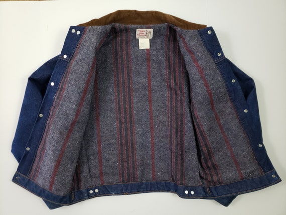 Vintage Saddle King Western Denim Jacket Men's 38 R B… - Gem