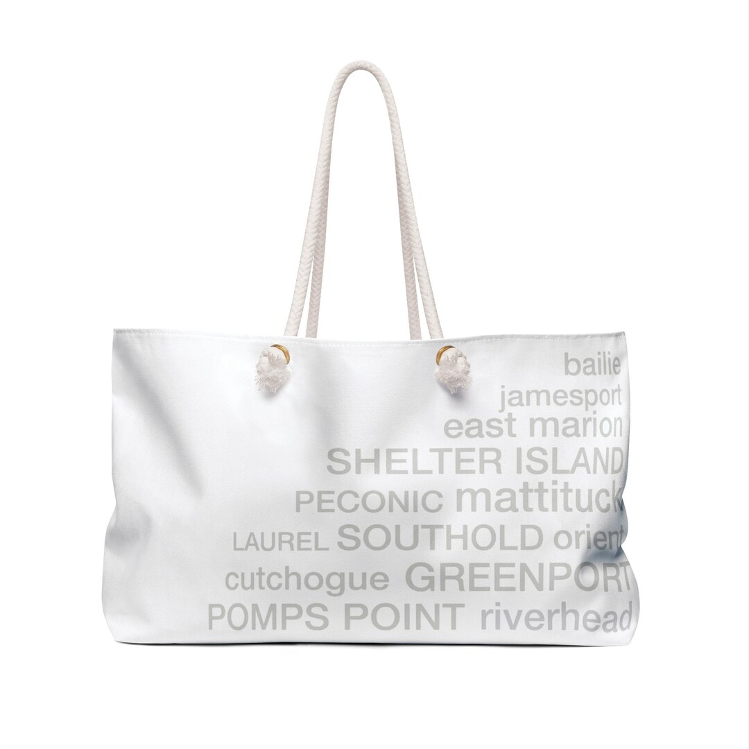 The North Fork Beach Bag Collection, North Shore Long Island White and ...