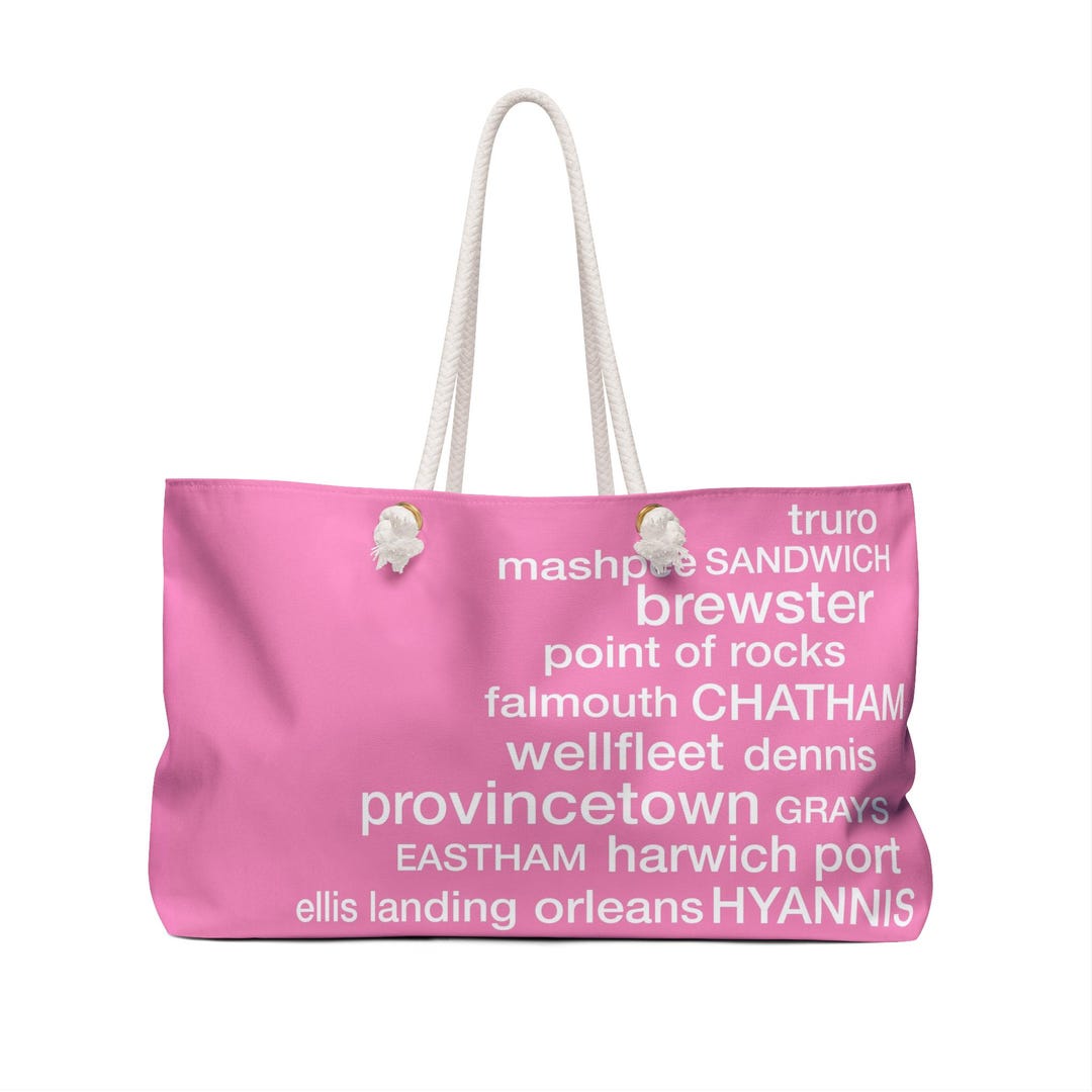 Cape Cod Beach Bag, Pink - Etsy