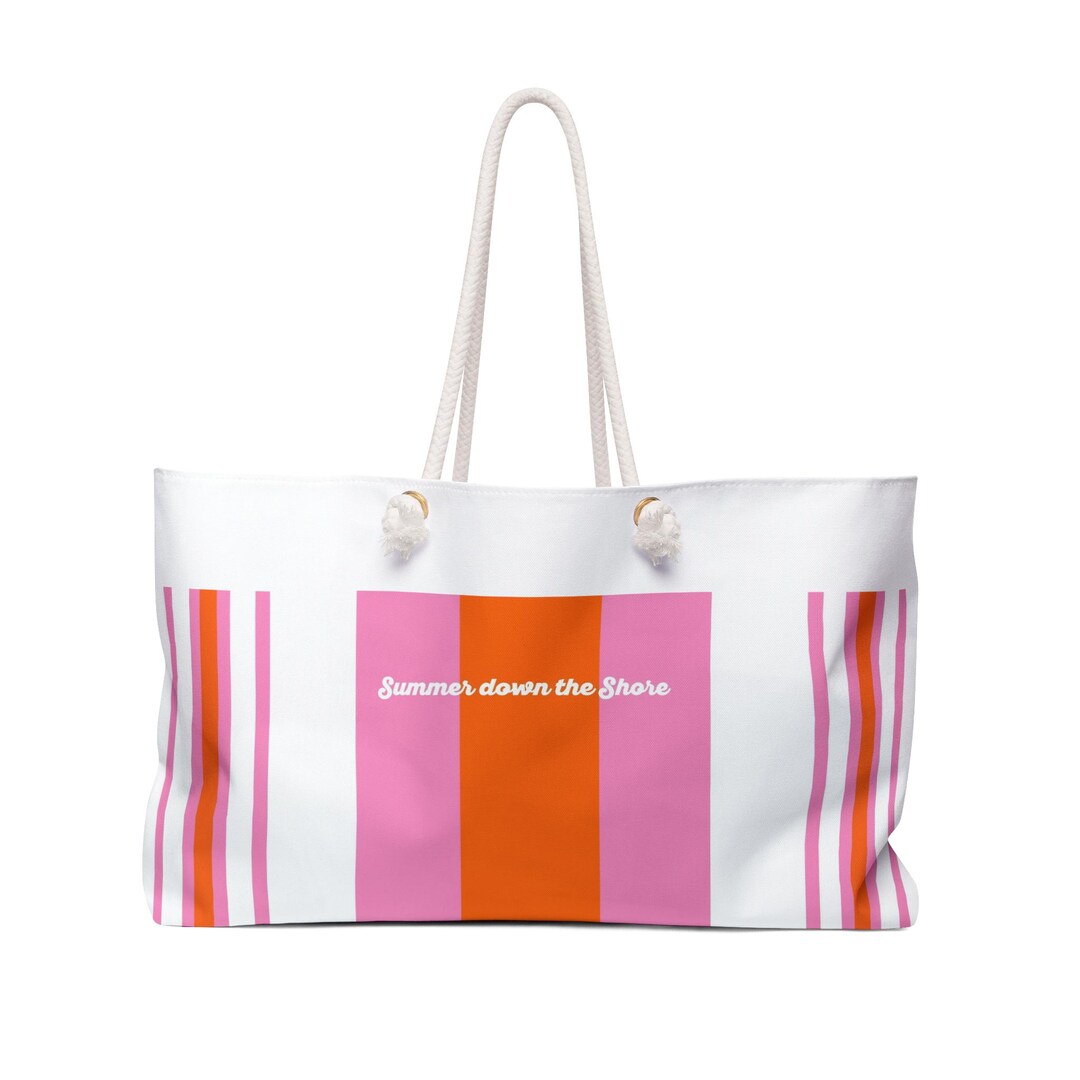 The Jersey Shore Collection Stripes Beach and Weekender Bag-the Preppy ...