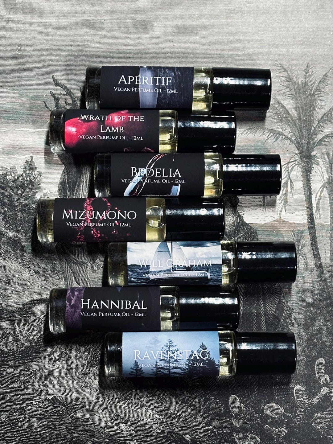 Dinner Party Perfume Collection - 7 Perfume Oils Hannibal Inspired - Etsy