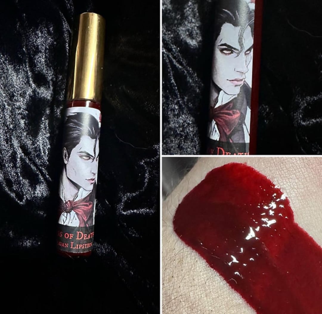 Kiss of Death - Blood Red Lip Gloss - Etsy