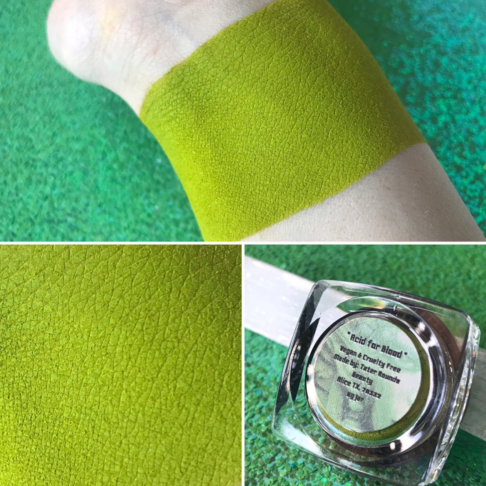 Acid for Blood - Neon Yellow Green Matte Eyeshadow - Eyes Bold Looks ...