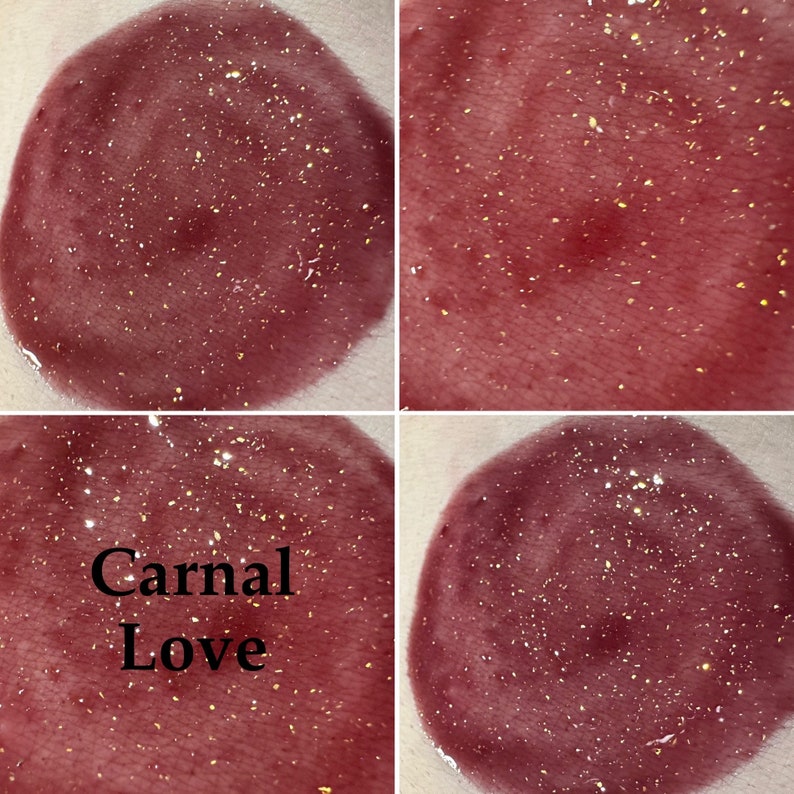 Carnal Love - Mauve Red Shimmer Lip Gloss - Etsy