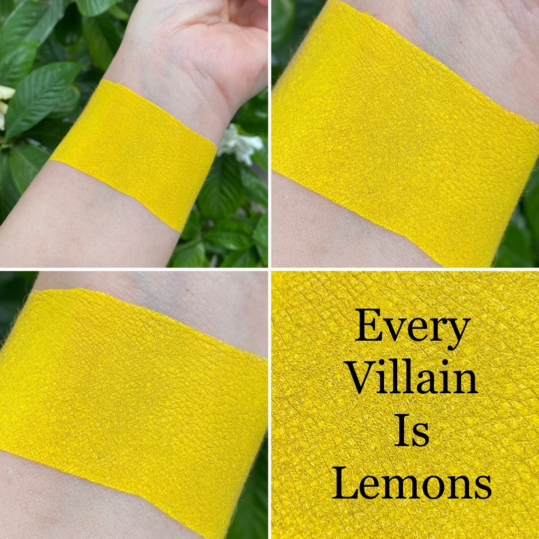 Every Villain is Lemons Bright Lemon Shimmer Yellow Shimmer Color Shift ...
