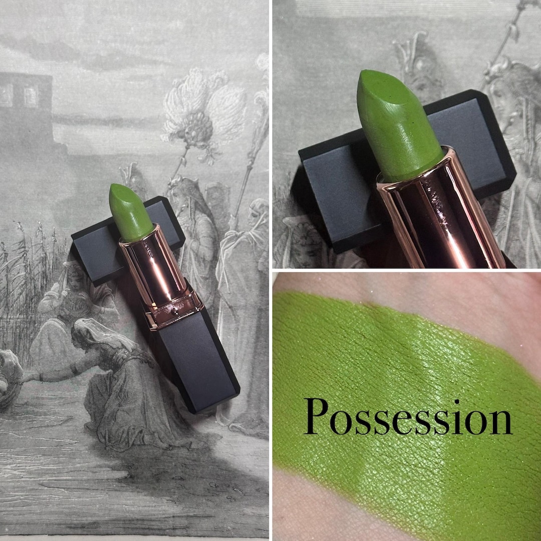 Possession - Lime Green - Gothic Goth Lipstick Opaque Color Lips Bold ...