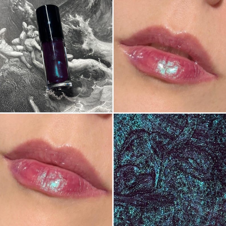 Moody - Sheer Berry Shimmer Lip Gloss - Etsy