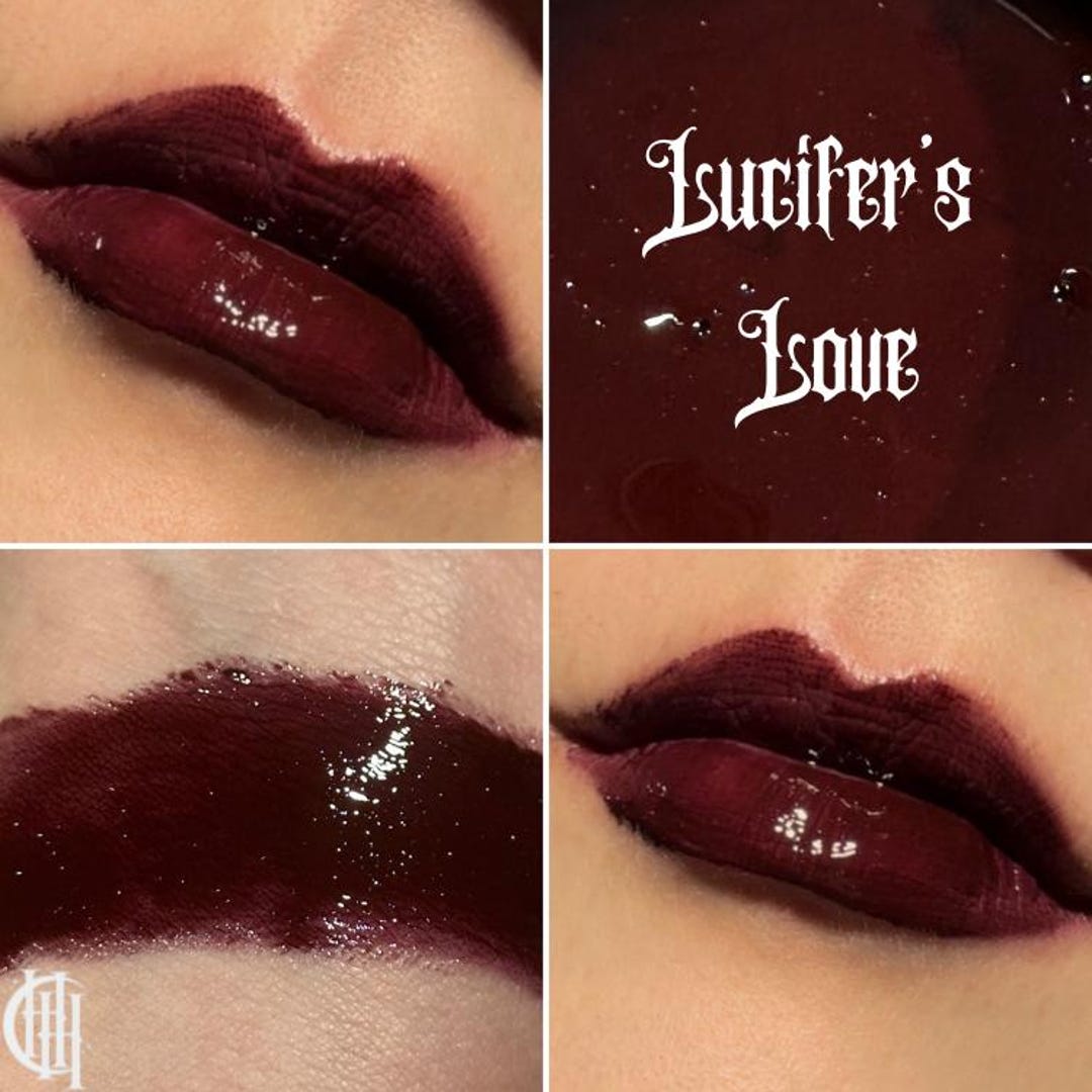 Lucifer’s Love - Deep Blood Red Lip Gloss - Etsy