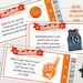 Basketball Scavenger Hunt Clue Cards / Basketball Birthday Kids ...