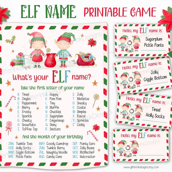 Whats Your Elf Name - Etsy