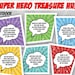 Super Heroes Comic Book Pdf Printable Party Tags / Cupcake Toppers TEXT ...