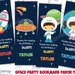 Outer Space Printable Bookmarks / Space Party Favors / Spaceship ...