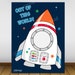 PRINTABLE 36x48" Outer Space Party Photo Booth Frame / Astronaut Rocket ...