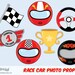 Race Car Party Photo Booth Props / Racing Car Birthday Car Photo Booth ...