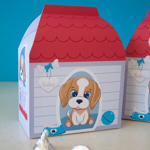 Puppy Dog Birthday Party Printable Dog House Favor Box - TWO Designs ...