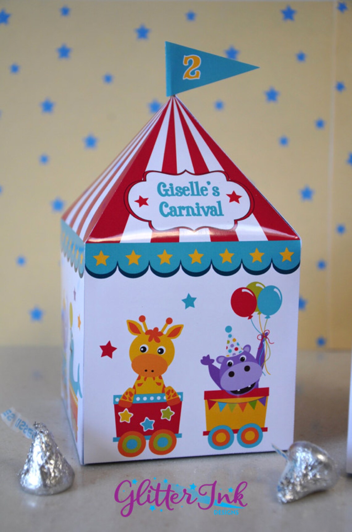 Circus Party Favor Box / Circus Treat Boxes / Carnival Party / - Etsy