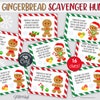 Gingerbread Man Treasure Hunt for Kids | Printable Clue Cards ...
