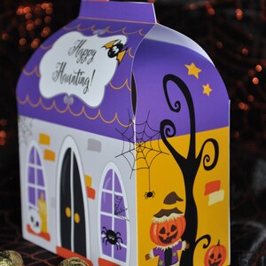 Halloween Treat Boxes / Halloween Printable Favor Box Haunted Mansion ...