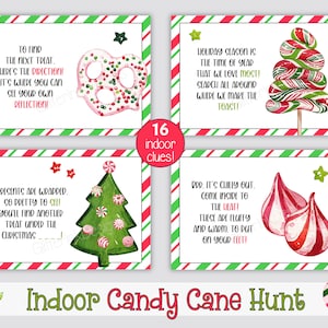 Indoor Candy Cane Hunt / Christmas Scavenger Hunt / Christmas Kids ...