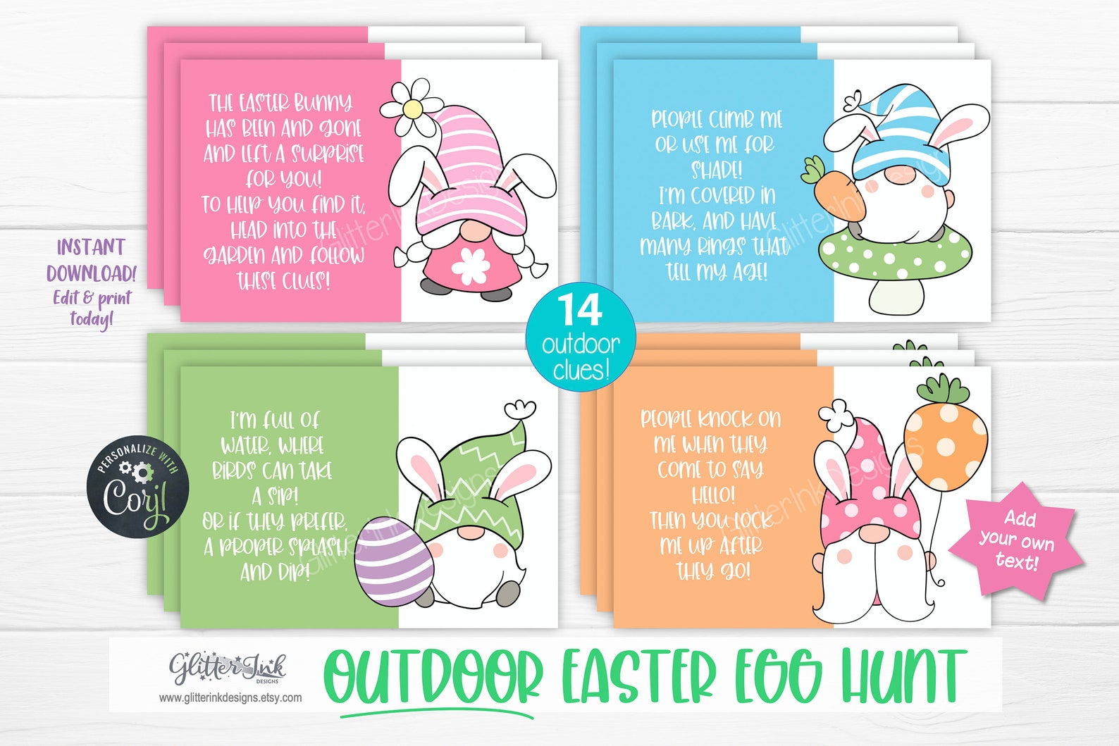 Outdoor Easter Scavenger Hunt for Kids / Easter Egg Hunt Clues - Etsy