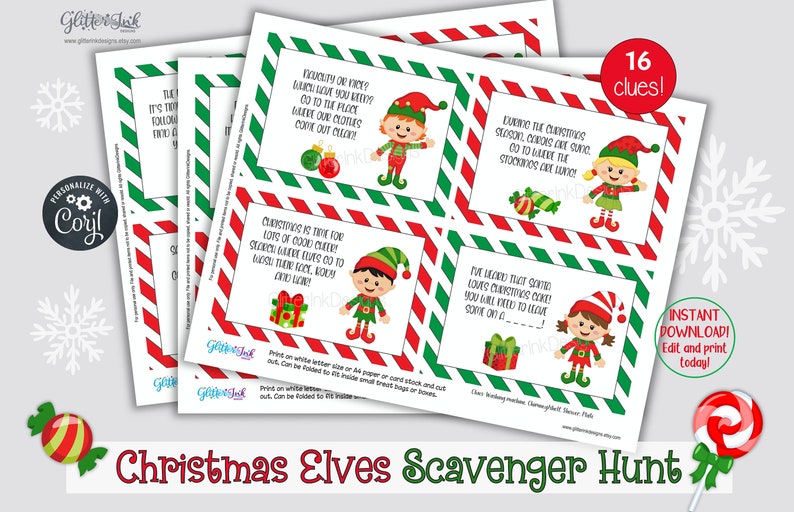 Christmas Elves Cruise Surprise Trip Reveal Scavenger Hunt & Boarding ...